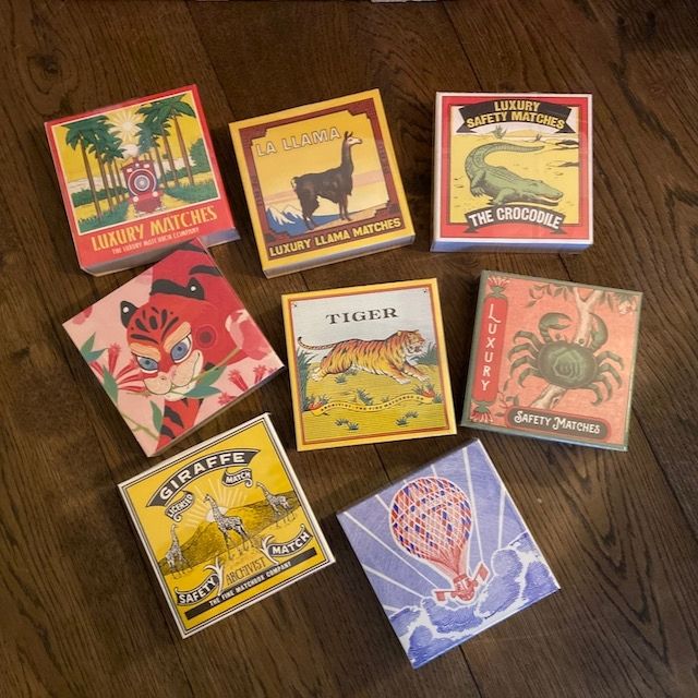 Vintage Letterpress Matchboxes by Archivist Gallery – Mayala Home