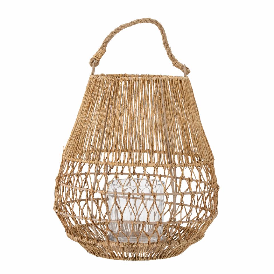 Ramona Lantern Jute with Glass Bloomingville