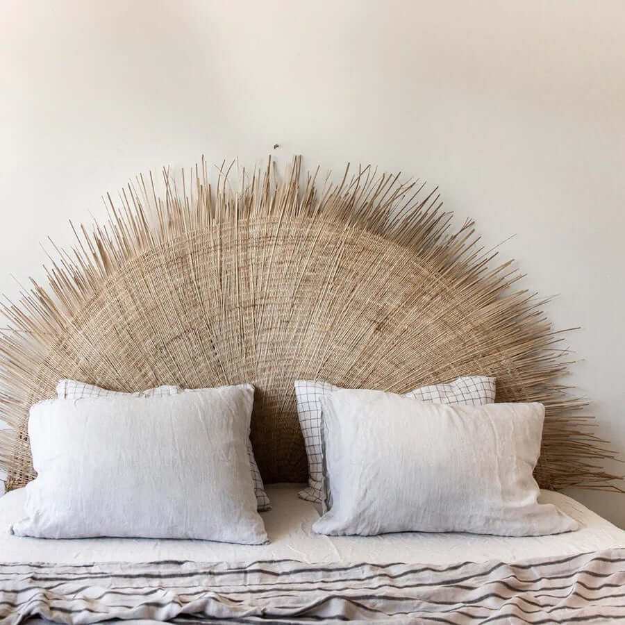 Sun Headboard Malawi, handwoven, unique and fairtrade. Boho.